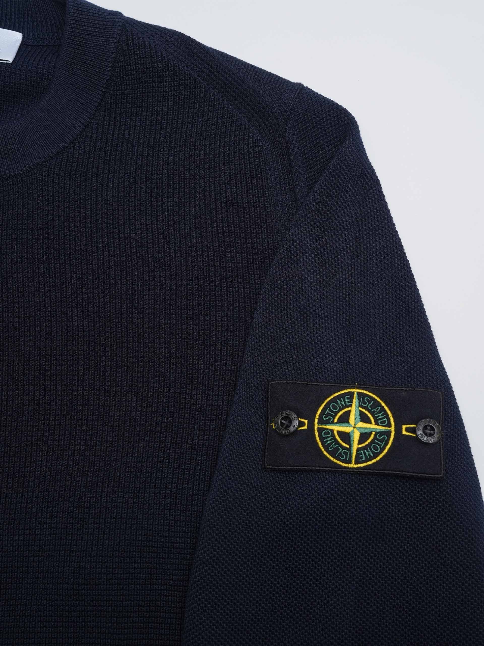 STONE ISLAND - Rundhalspullover mit Logo-Patch für Herren – NEW TAKE FIVE